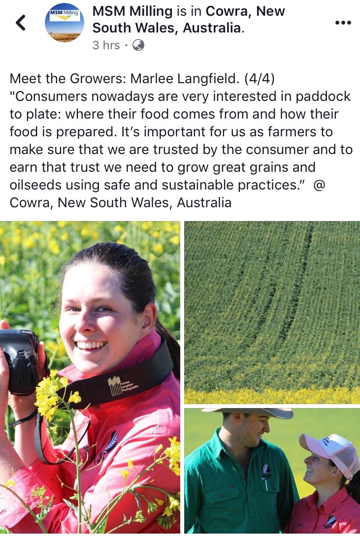 Marlee Langfield MSM Milling 2 – We are Champions for Change